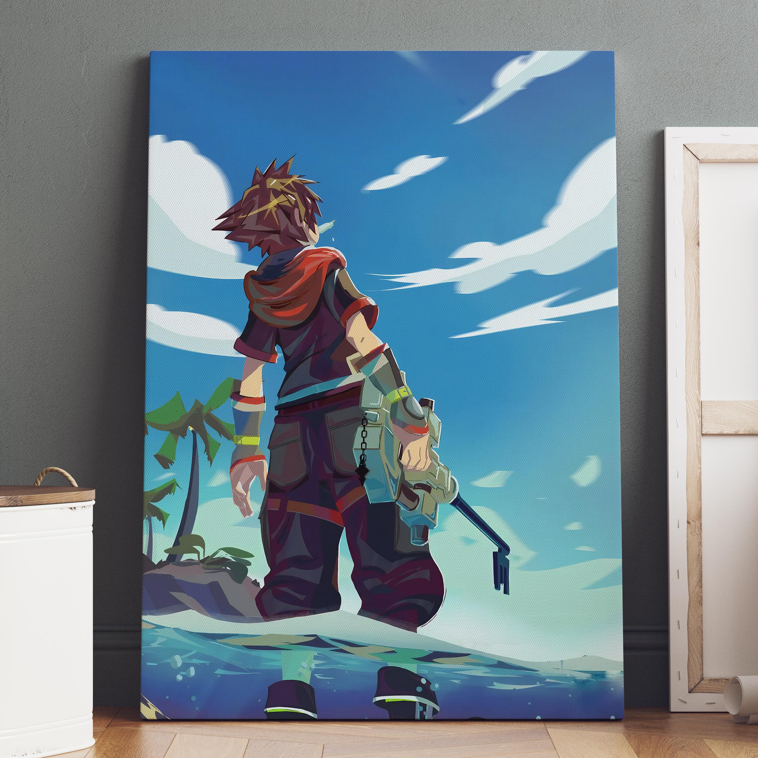 Kingdom Hearts Poster / Sora Wall Art / Game Print / Canvas Art Decor ...