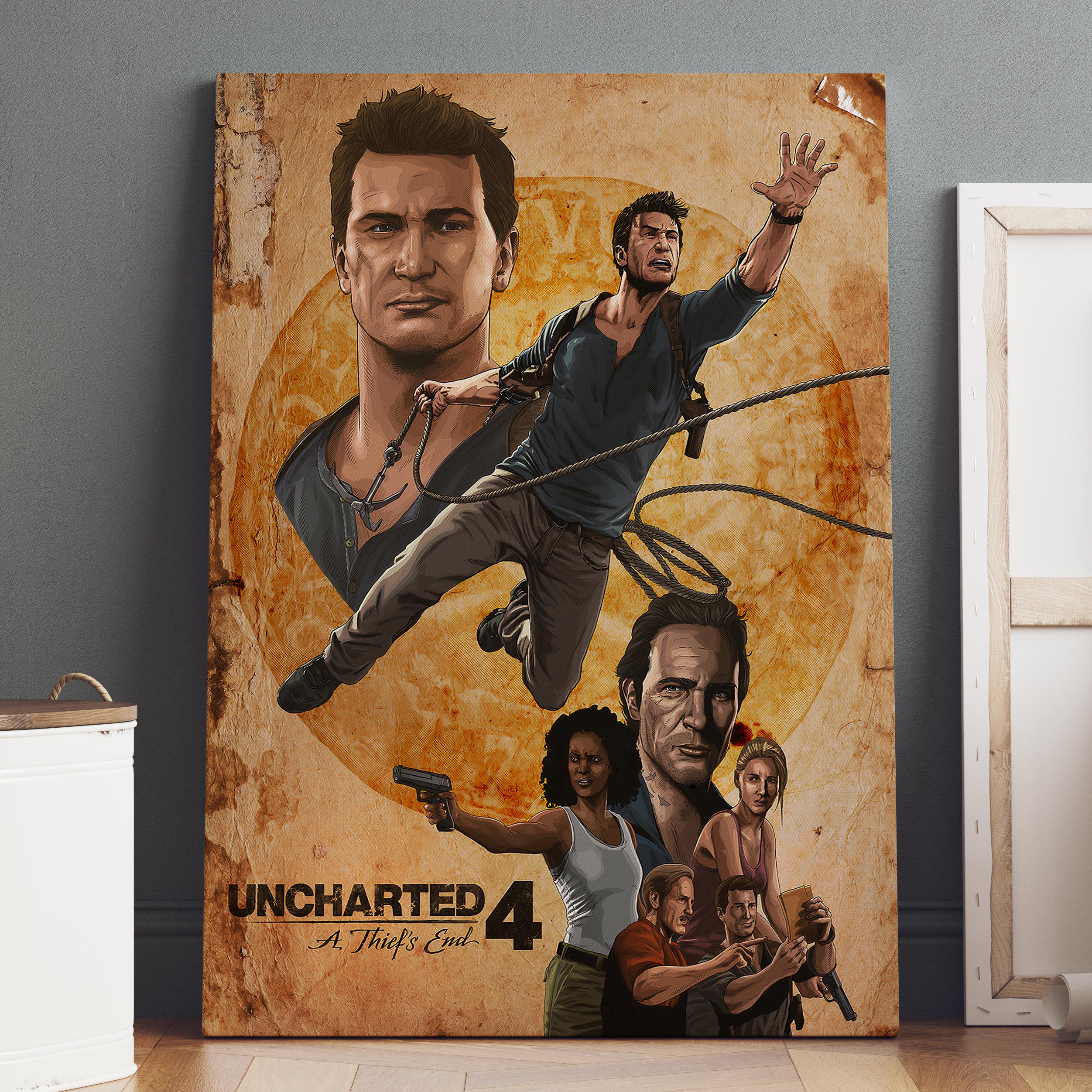 Uncharted Poster / Nathan Drake Wall Art / Game Print / Canvas Art ...