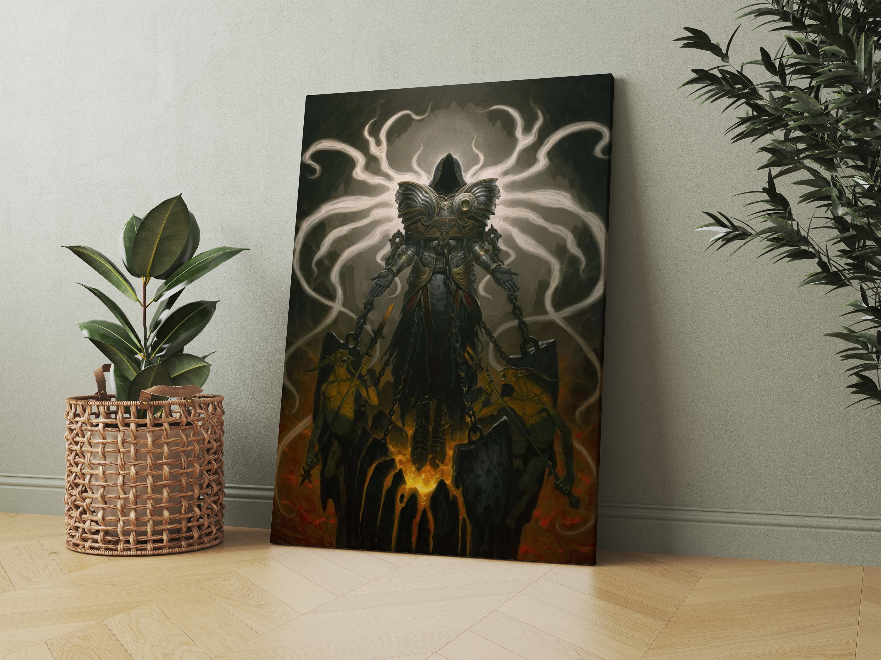 Diablo Poster Inarius Wall Art Rolled Canvas Print Game - Etsy