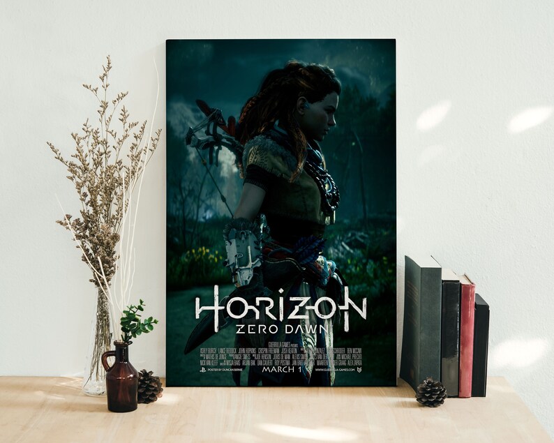 Horizon Zero Dawn Poster, Aloy Wall Art, Premium Canvas Print, Game Fan ...