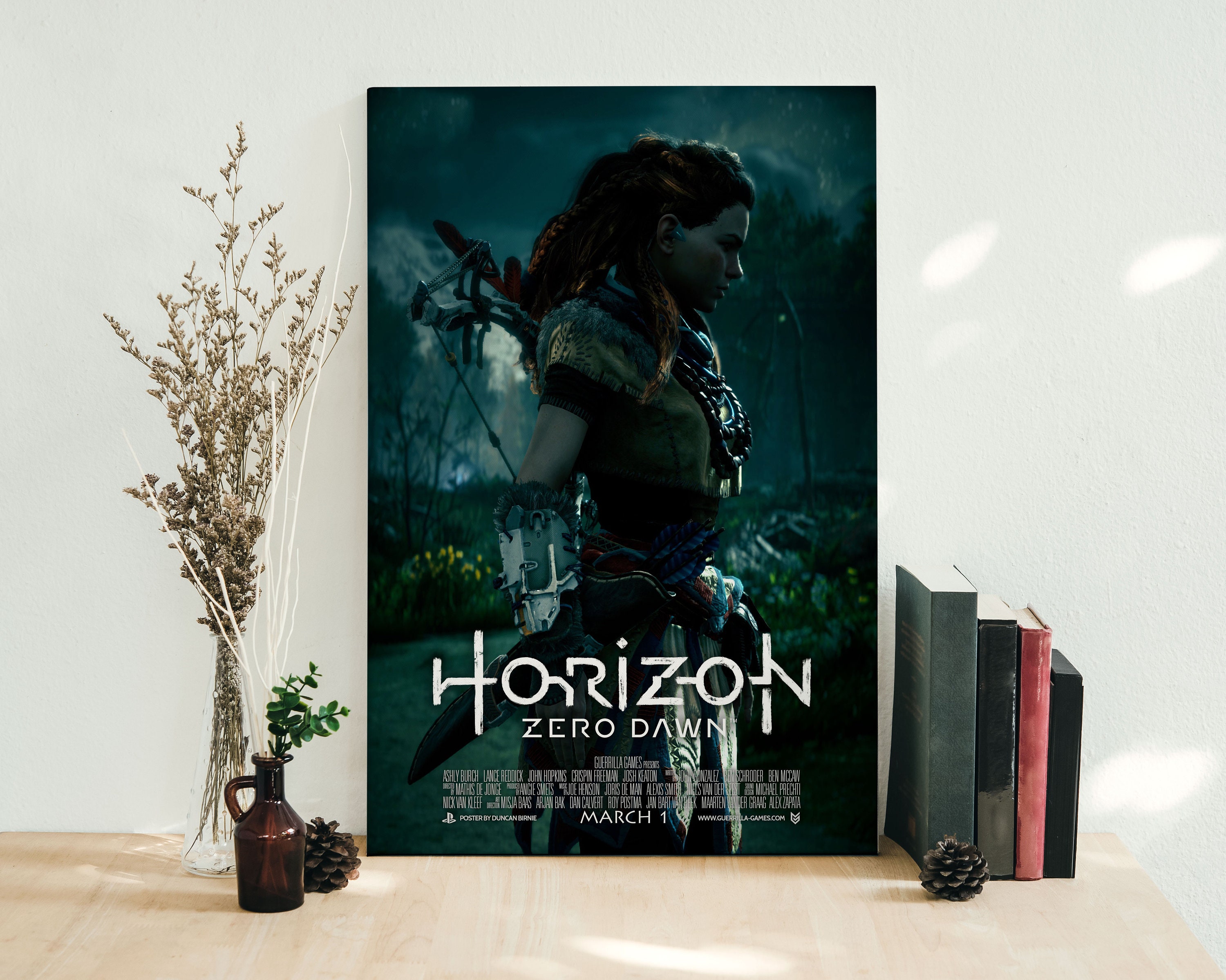 Horizon Zero Dawn Poster Aloy Wall Art Premium Canvas Print - Etsy