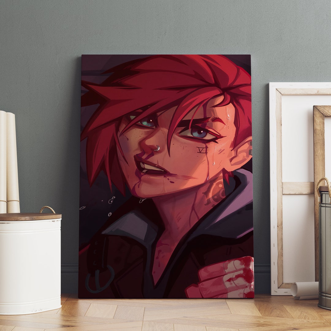 Arcane Poster, Vi Wall Art, Premium Canvas Print, Game Fan Gift, Gamer ...