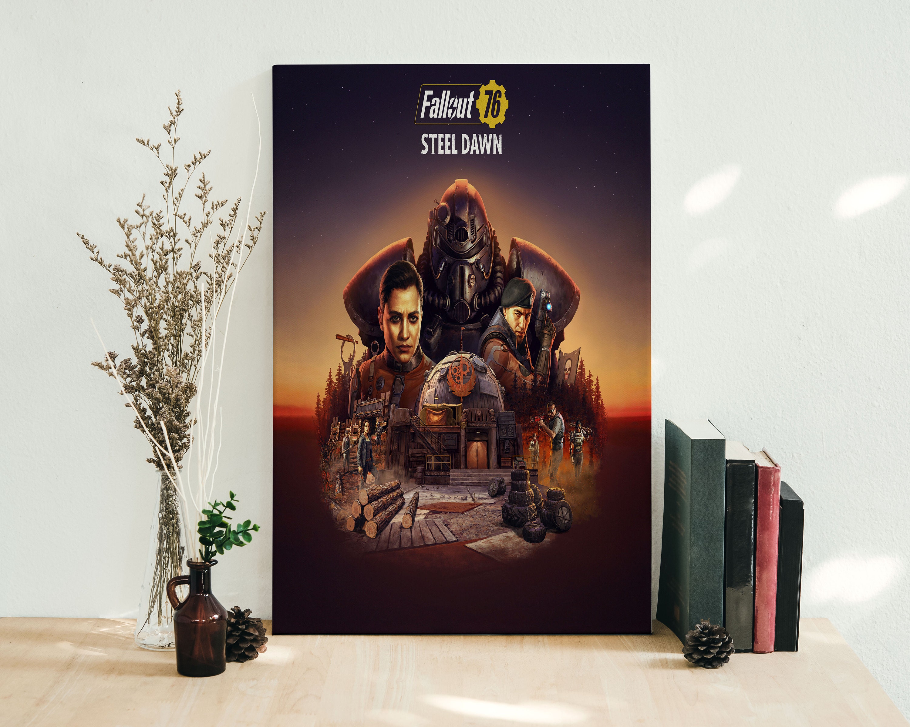 Fallout Poster New Vegas Wall Art Premium Canvas Print Game - Etsy