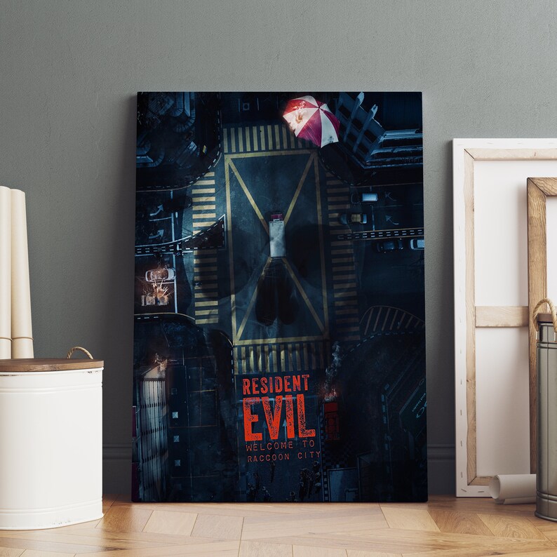 Resident Evil Poster Chris Redfield Wall Art Premium Canvas - Etsy