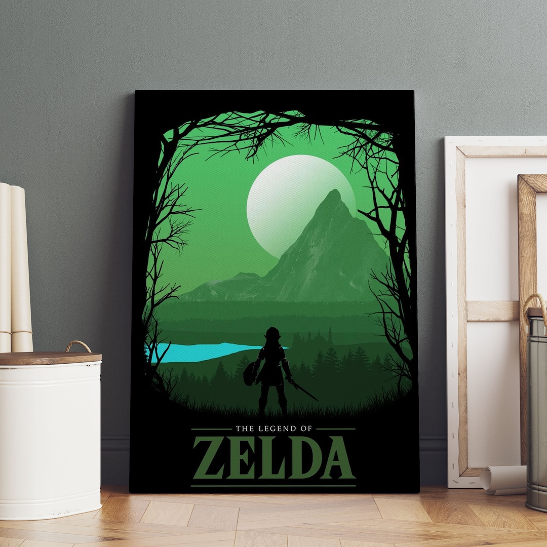 The Legend of Zelda Poster, Breath of the Wild Wall Art, Premium Canvas ...