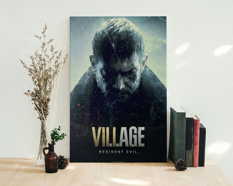 Resident Evil Poster Chris Redfield Wall Art Premium Canvas - Etsy