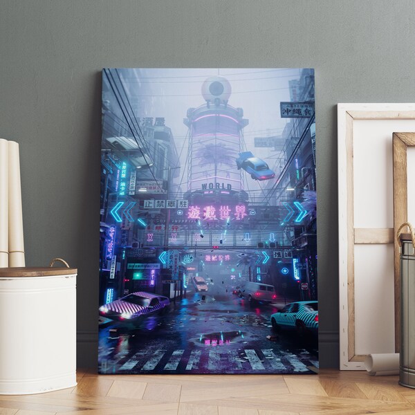 Cyberpunk Wall Art - Etsy