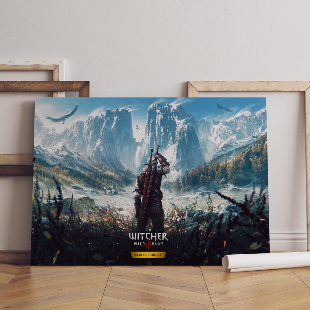 The Witcher 3 Wild Hunt Poster, Geralt of Rivia Wall Art, Premium ...