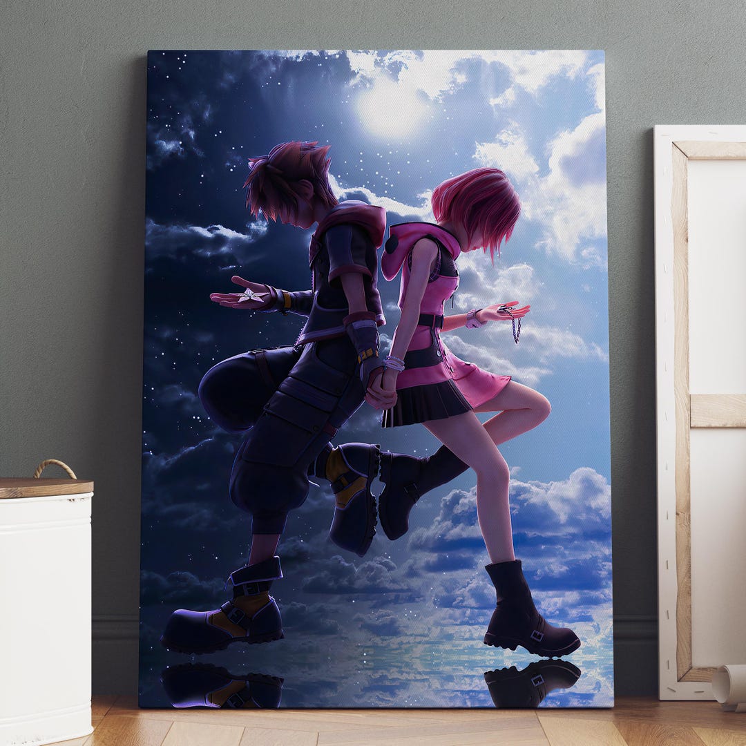Kingdom Hearts Poster / Sora Wall Art / Game Print / Canvas Art Decor ...