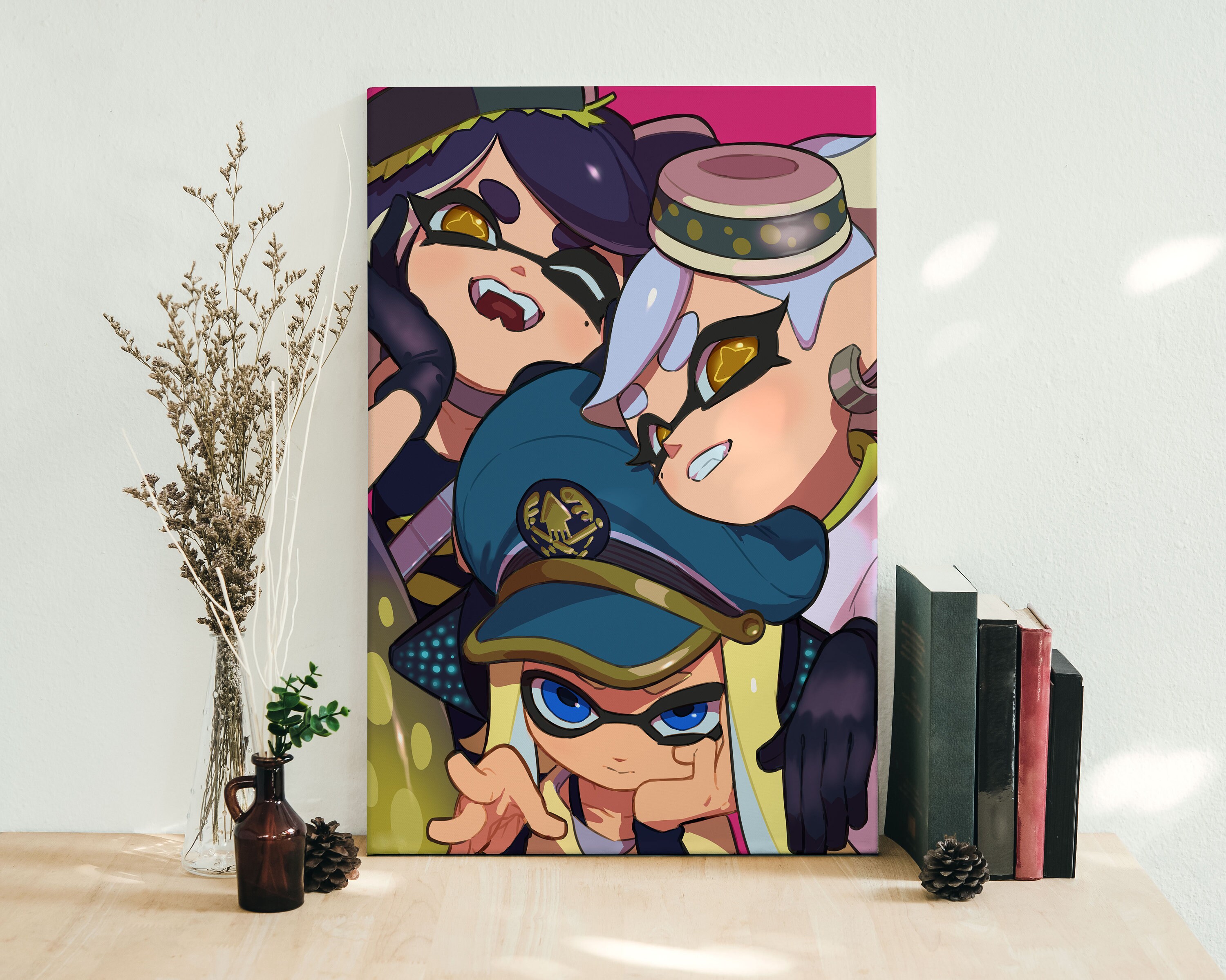 Splatoon Poster Inklings Wall Art Premium Canvas Print Game - Etsy