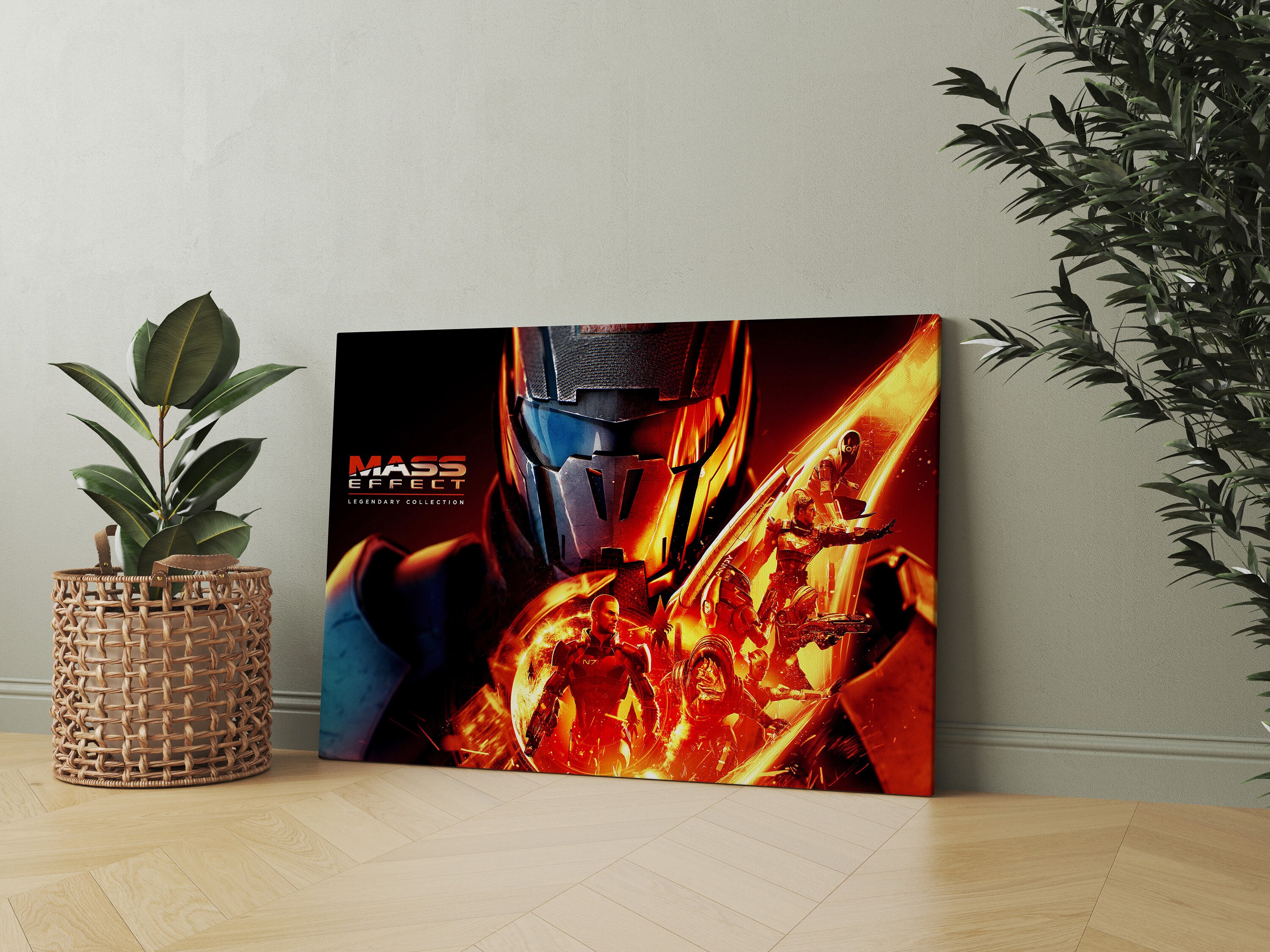 Mass Effect Poster Commander Shepard Wall Art Rolled Canvas - Etsy