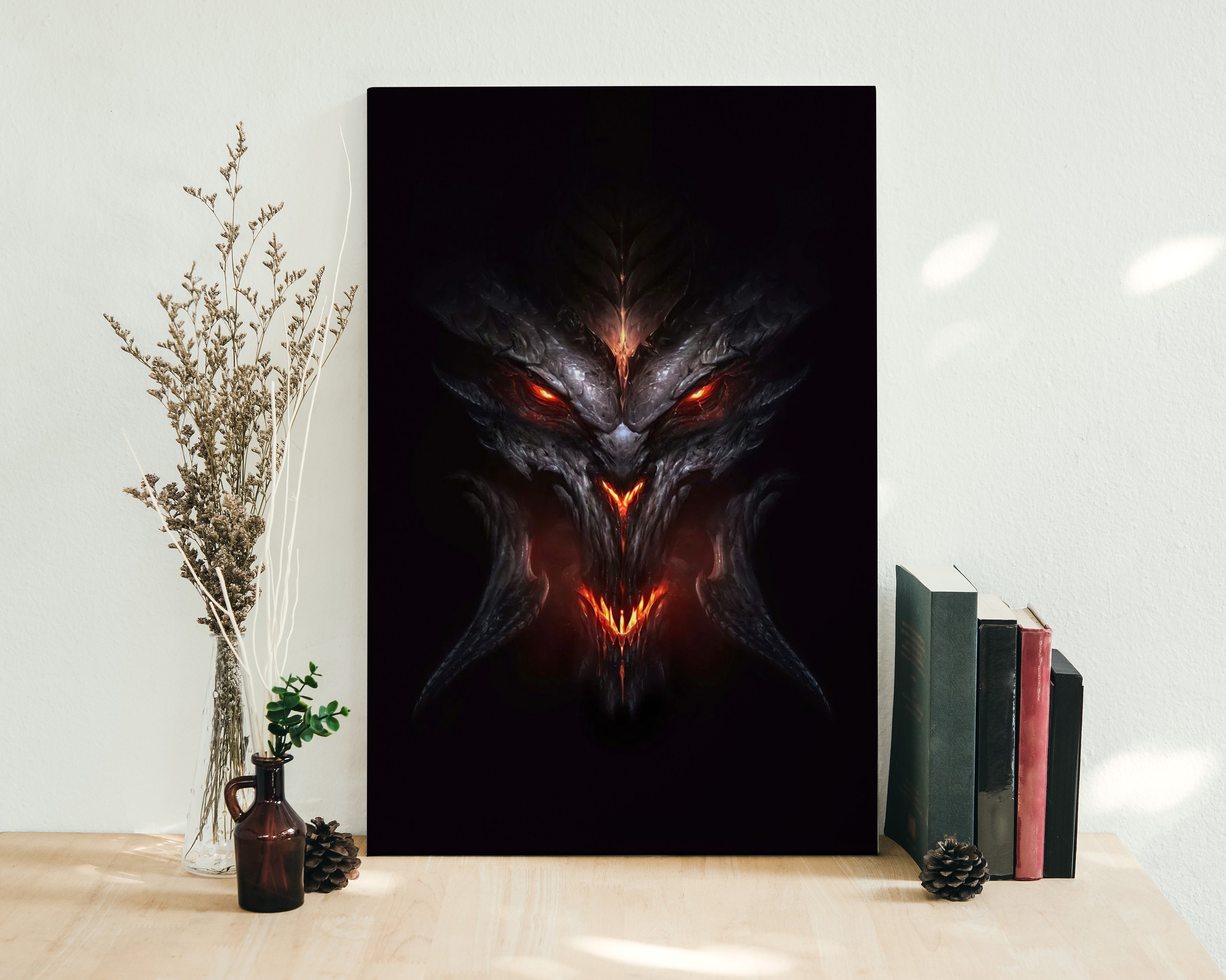 Diablo Poster Demon Hunter Wall Art Rolled Canvas Print - Etsy UK