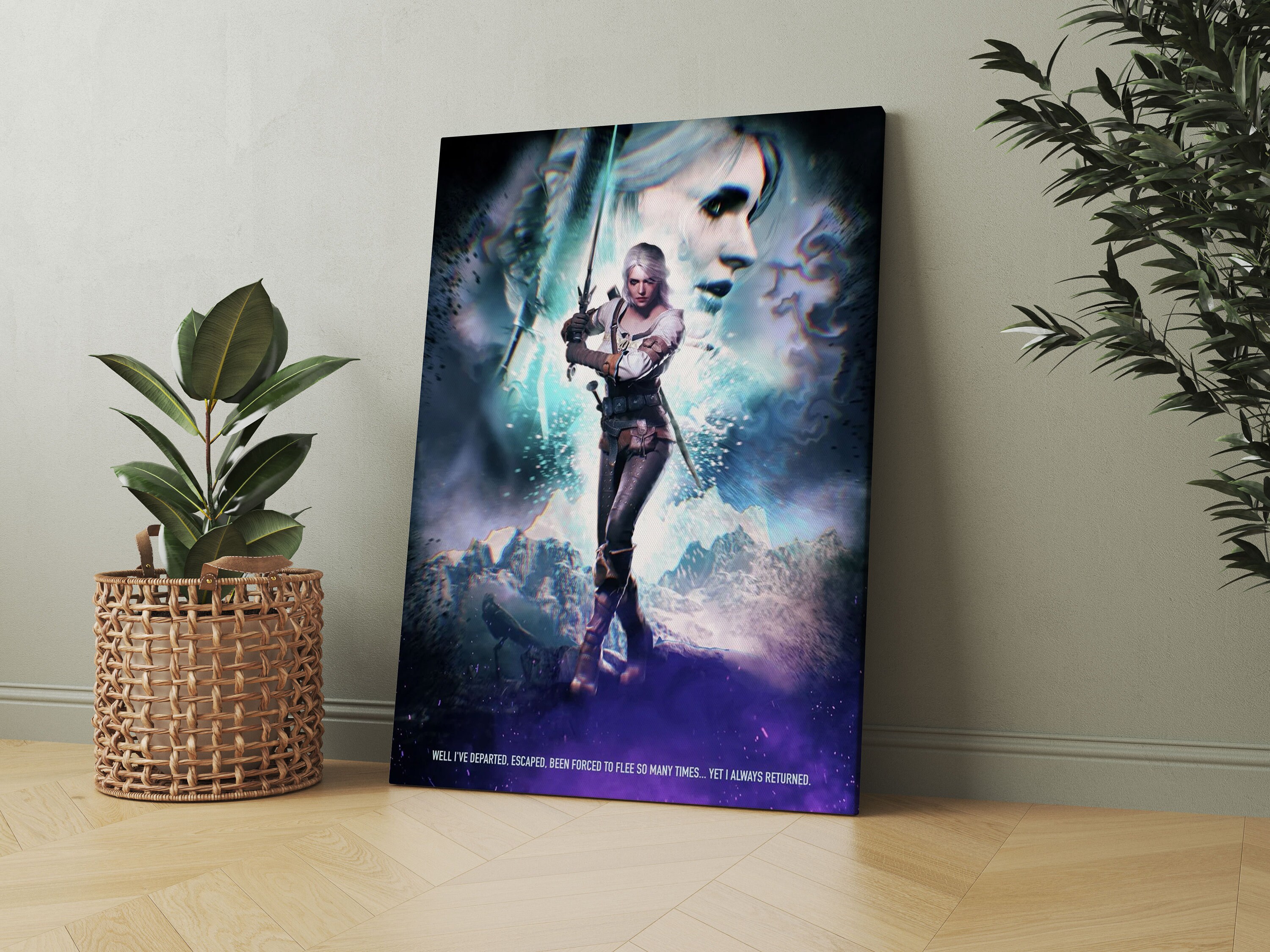 The Witcher 3 Wild Hunt Poster, Ciri Wall Art