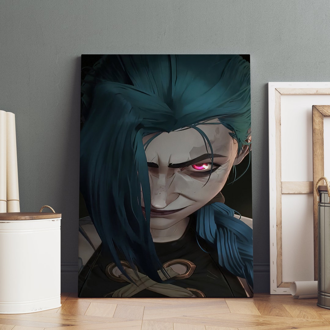 Arcane Poster, Jinx Wall Art, Premium Canvas Print, Game Fan Gift ...