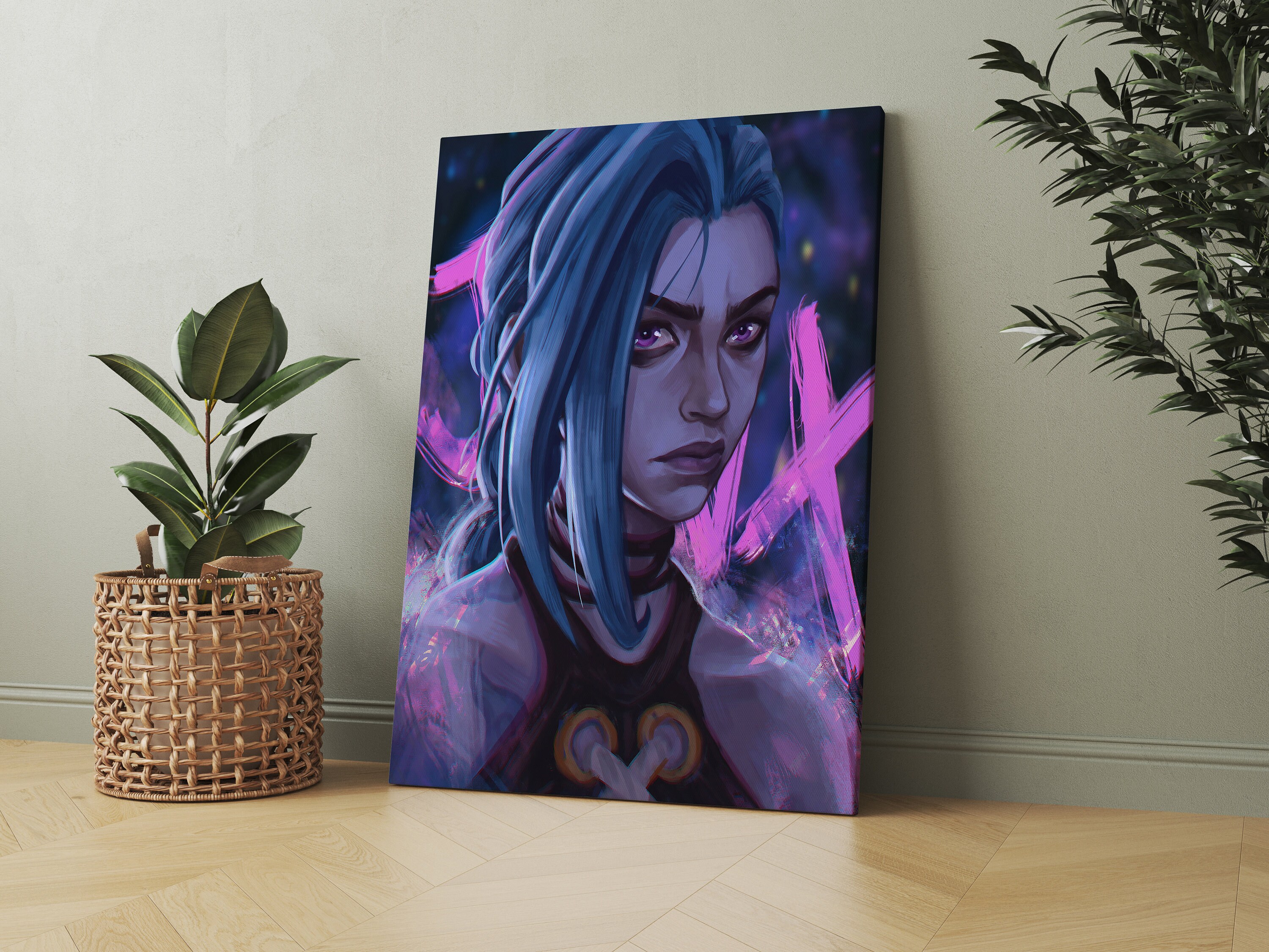 Arcane Poster Jinx Wall Art Premium Canvas Print Game Fan - Etsy
