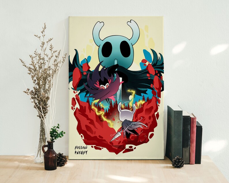 Hollow Knight Poster Hallownest Wall Art Premium Canvas - Etsy