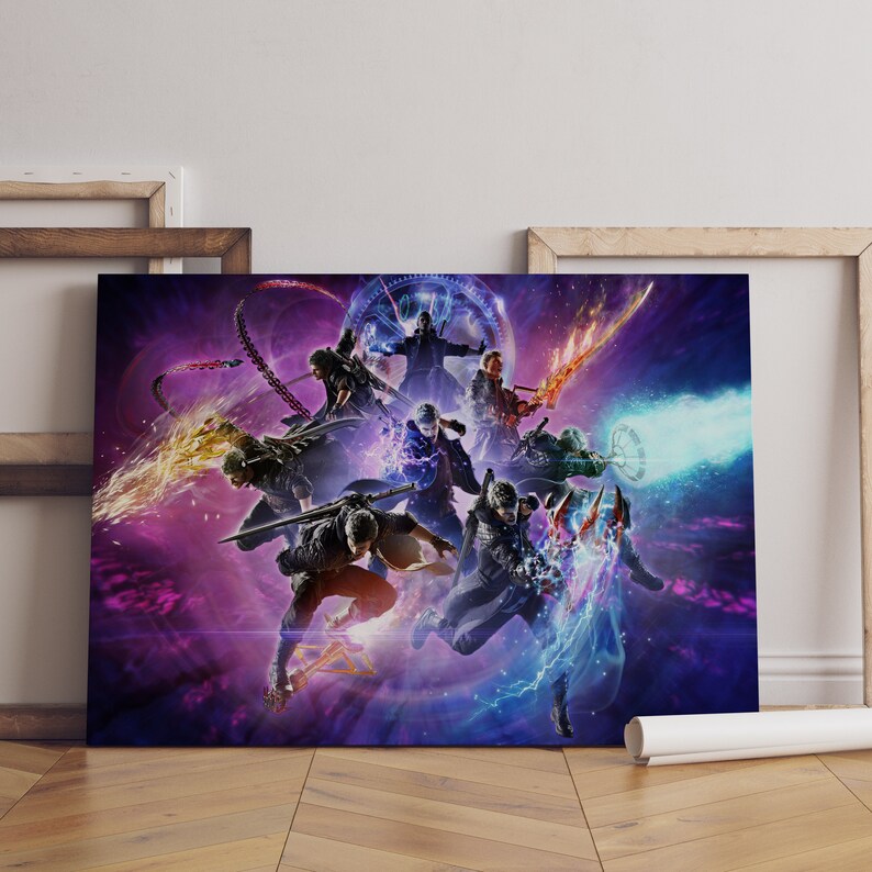 DMC Devil May Cry Poster Dante Wall Art Premium Canvas - Etsy