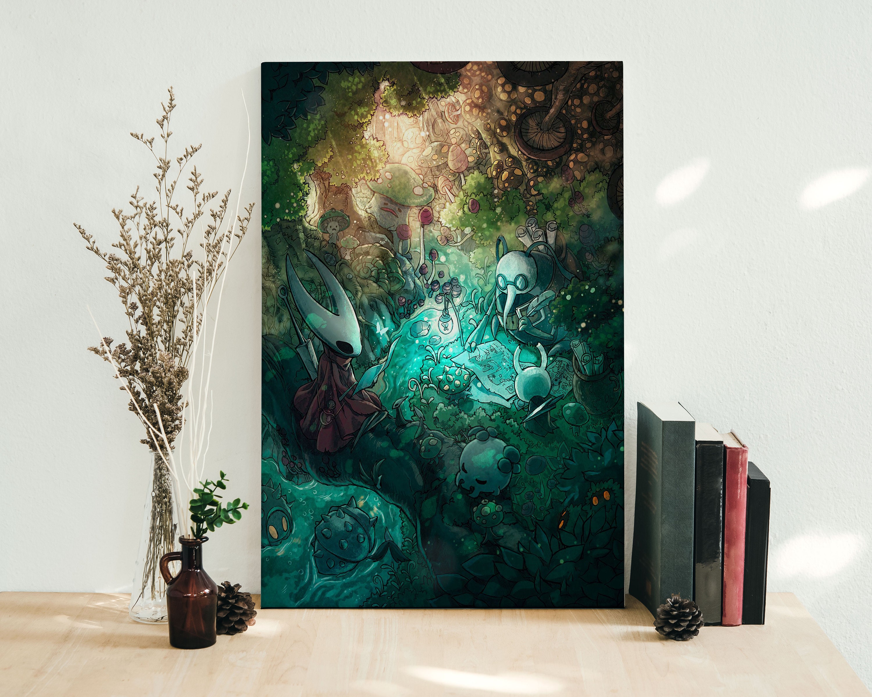 Hollow Knight Poster Hallownest Wall Art Premium Canvas - Etsy