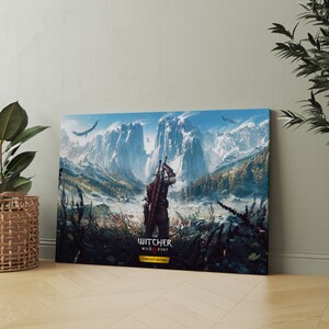 The Witcher 3 Wild Hunt Poster, Geralt of Rivia Wall Art, Premium ...