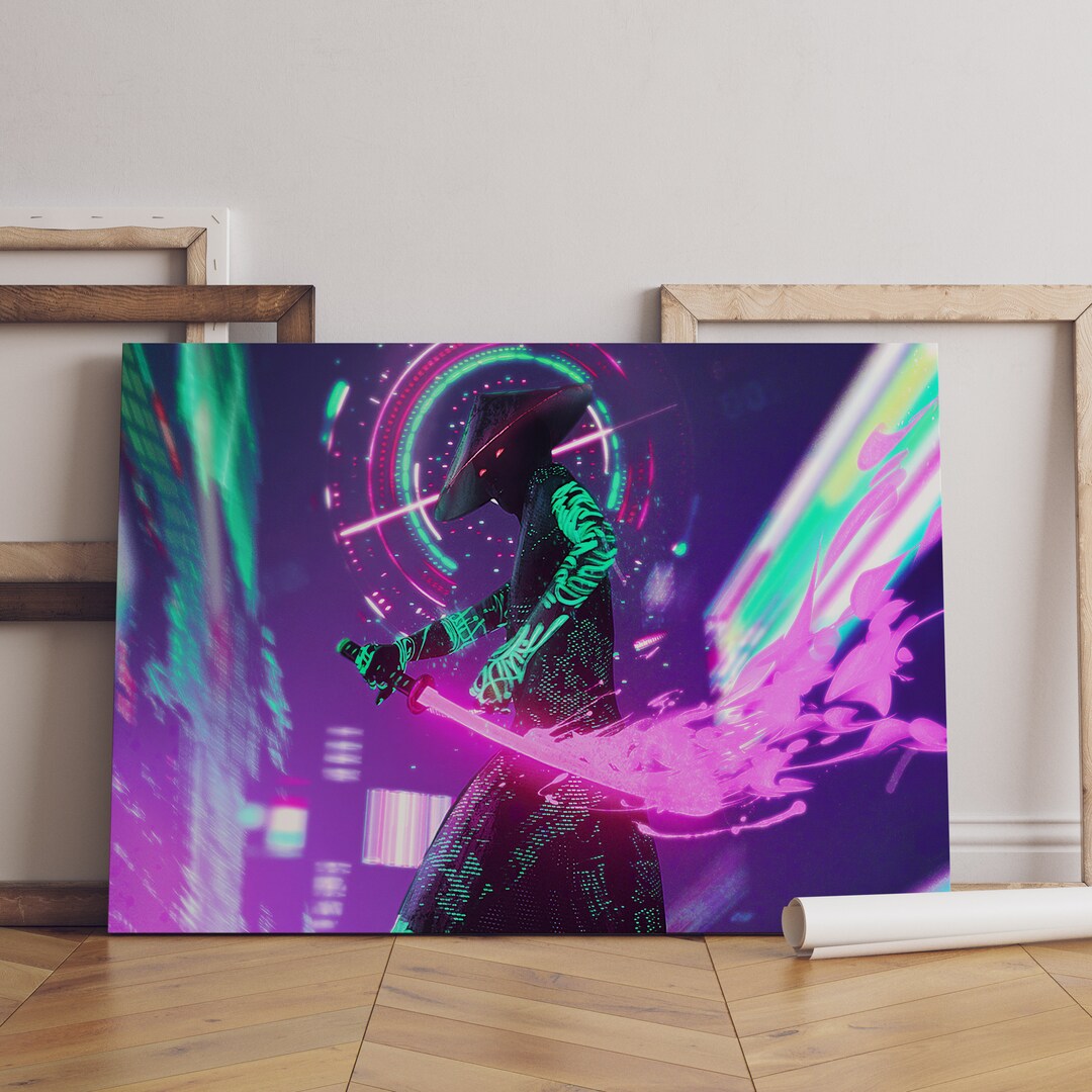 Cyberpunk Futuristic City Poster Neo Futuristic Wall Art - Etsy