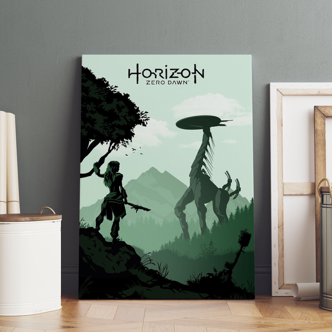 Horizon Zero Dawn Poster, Aloy Wall Art, Premium Canvas Print, Game Fan ...