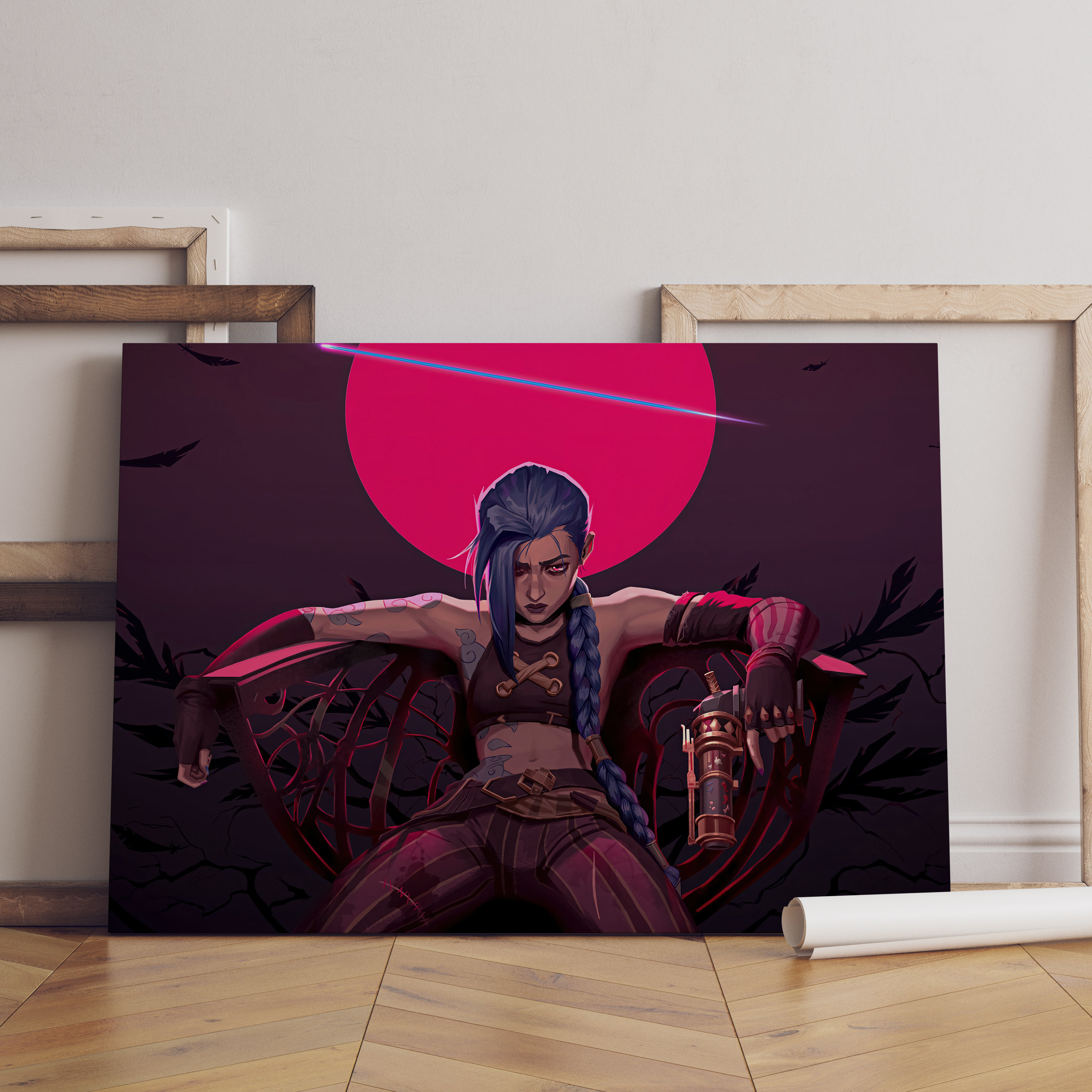 Arcane Poster Jinx Wall Art Premium Canvas Print Game Fan - Etsy