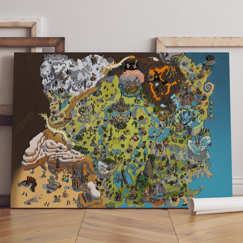 Zelda Map - Etsy