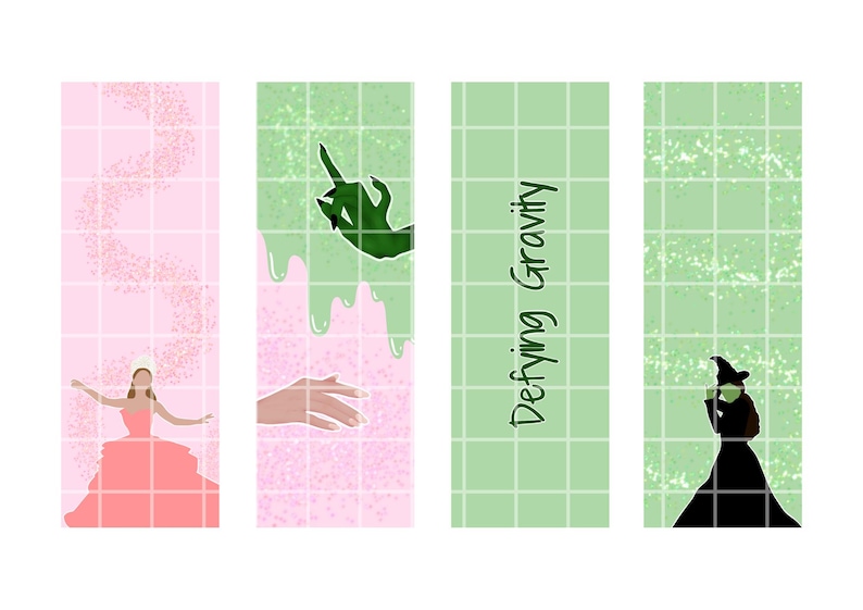 Wicked Inspired Bookmarks | Wicked Musical | Wizard of Oz Inspired ...