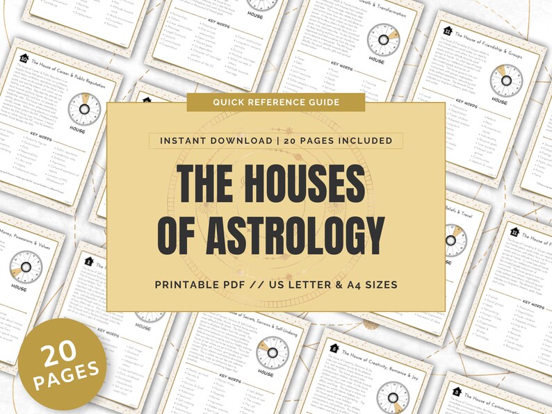 The Ultimate Guide to the 12 Houses in Astrology | Printable Astrology ...