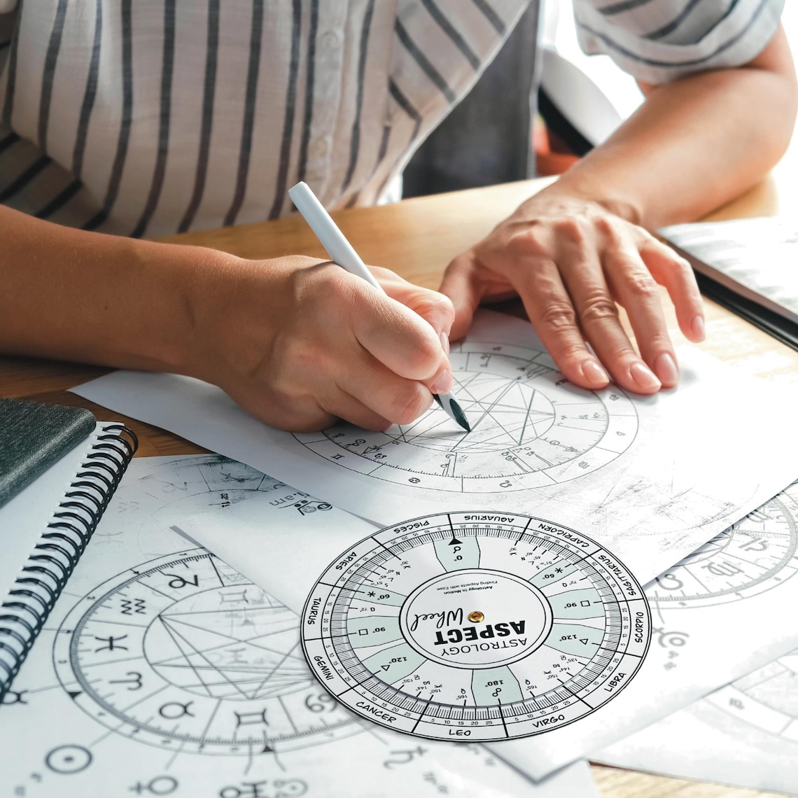 Astrology Aspect Wheel – Easy, Hands-on Reference & Study Tool for ...