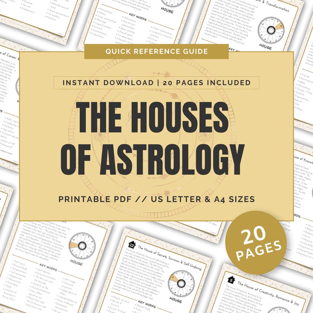 The Ultimate Guide to the 12 Houses in Astrology | Printable Astrology ...
