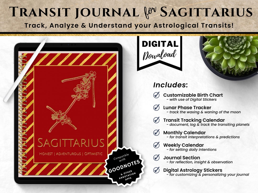 Sagittarius Astrology Transit Journal – Track and Record Planetary ...