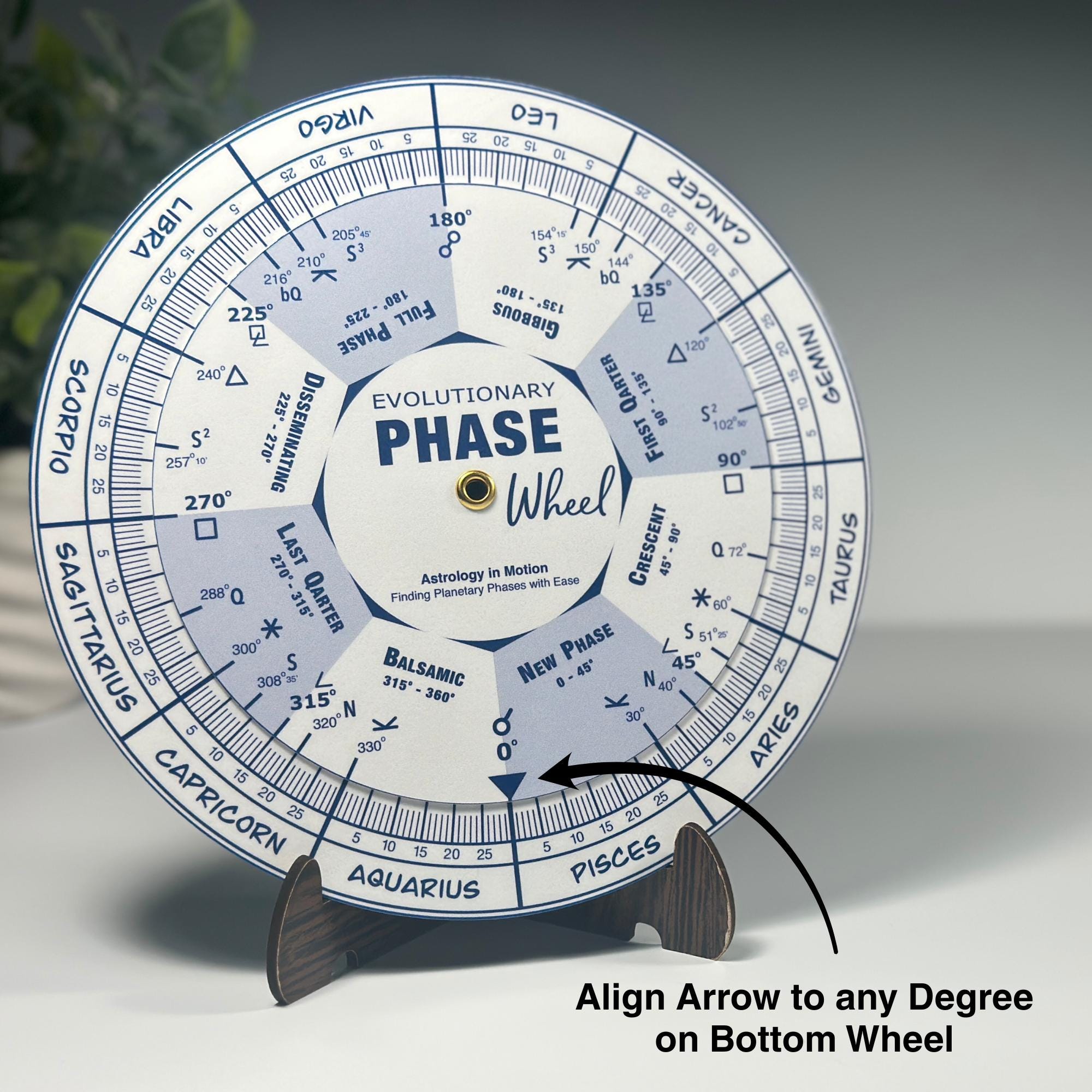 Evolutionary Astrology Phase Wheel – Easy-to-use Study & Reference Tool ...