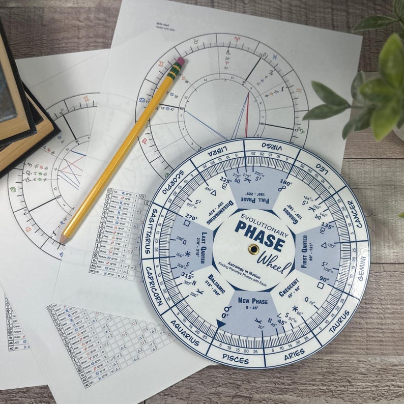 Evolutionary Astrology Phase Wheel – Easy-to-use Study & Reference Tool ...