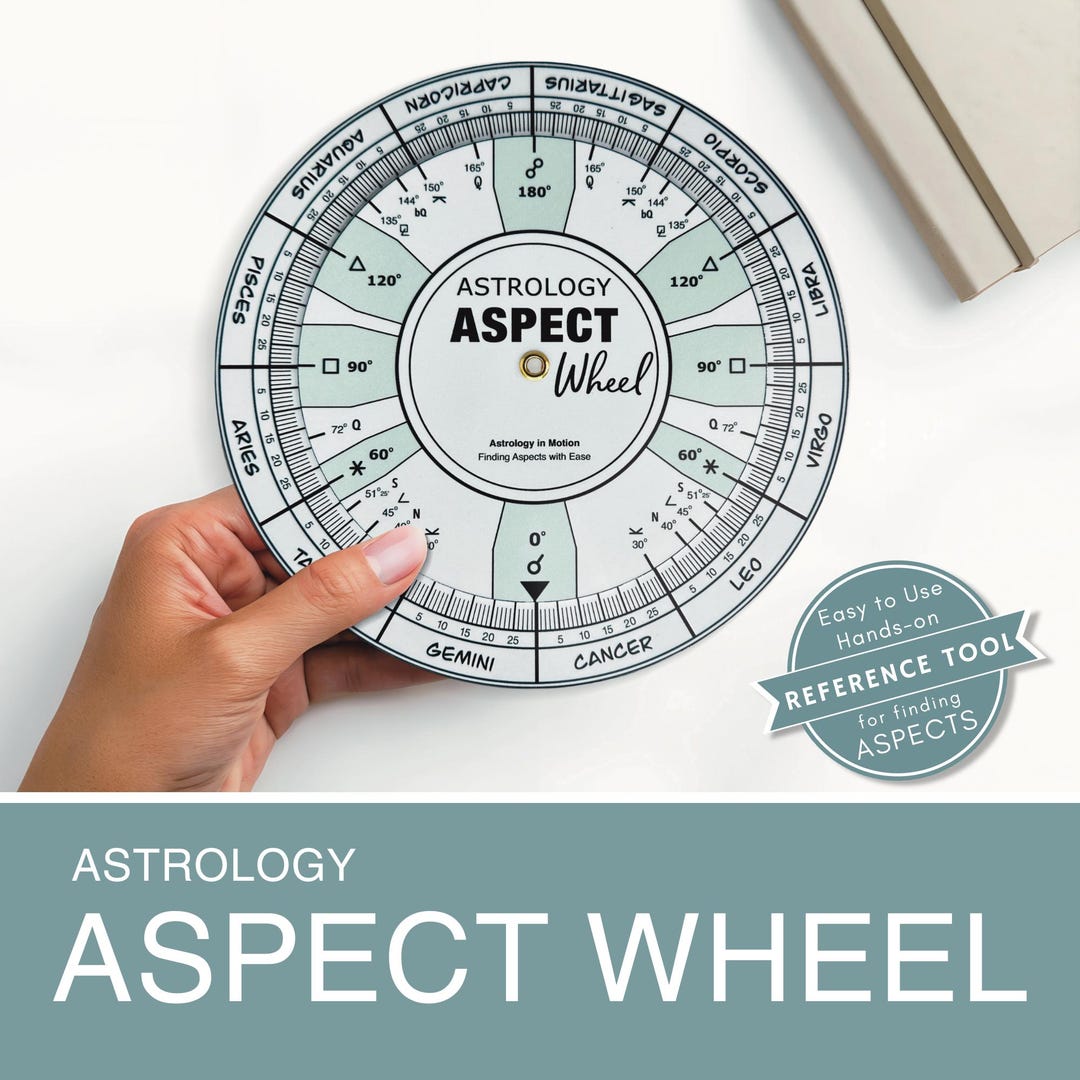 Astrology Aspect Wheel – Easy, Hands-on Reference & Study Tool for ...