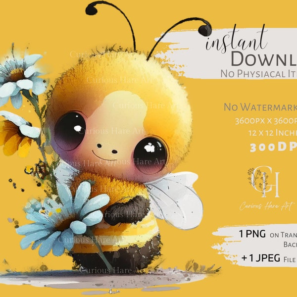 Bee Clip Art - Etsy