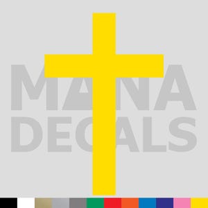Cross Vinyl Die Cut Decal Sticker - Jesus Christ Christian Religious ...