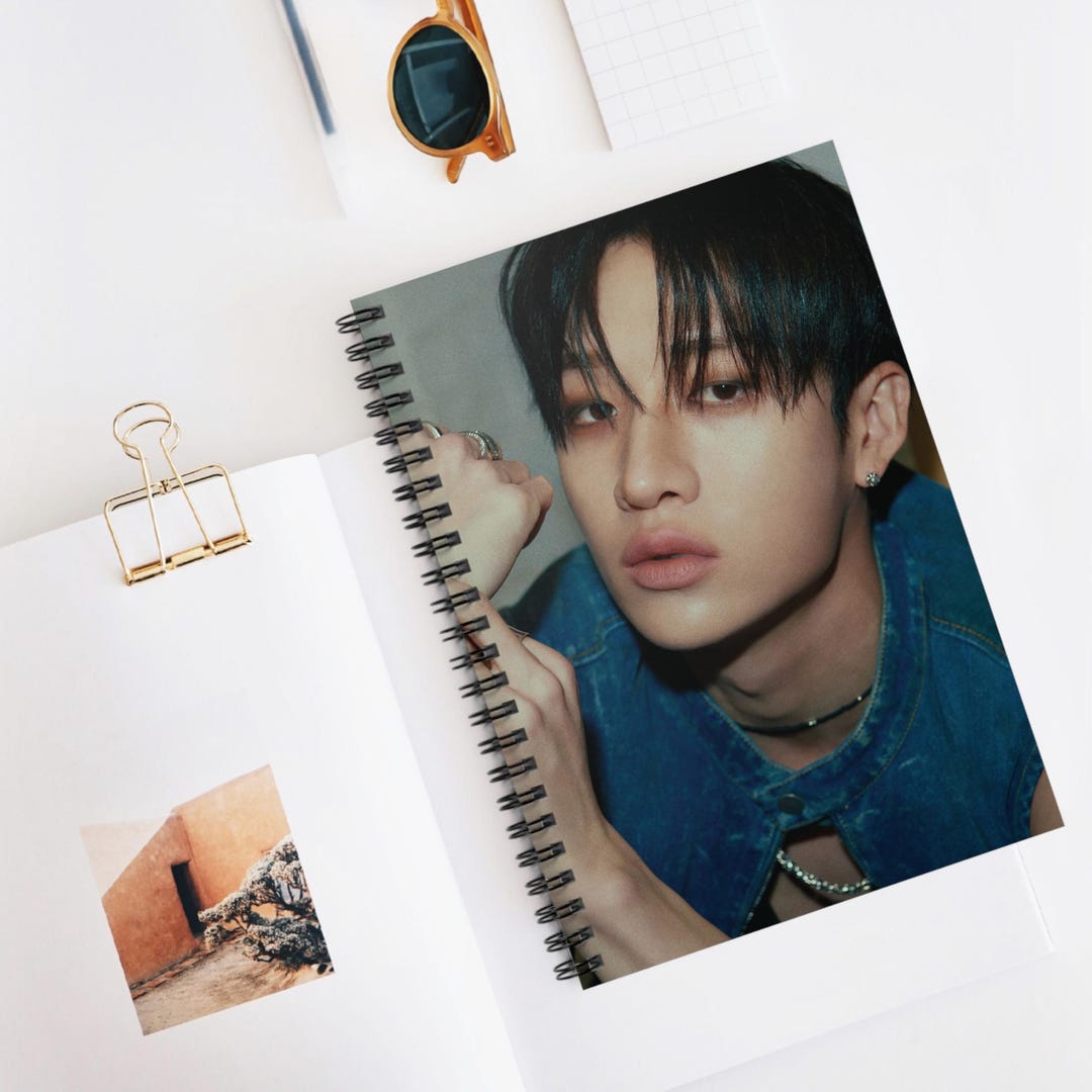 Custom-made Bang Chan SKZ Spiral Notebook, Stray Kids Bang Chan Photo ...