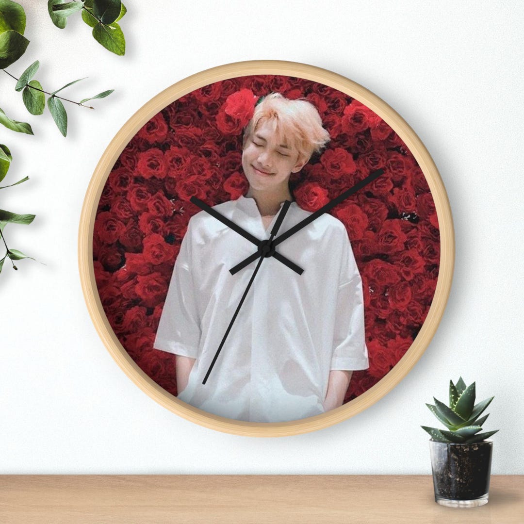 Custom K-pop RM BTS Wall Clock, Korean Band Music Clock, Personalized ...