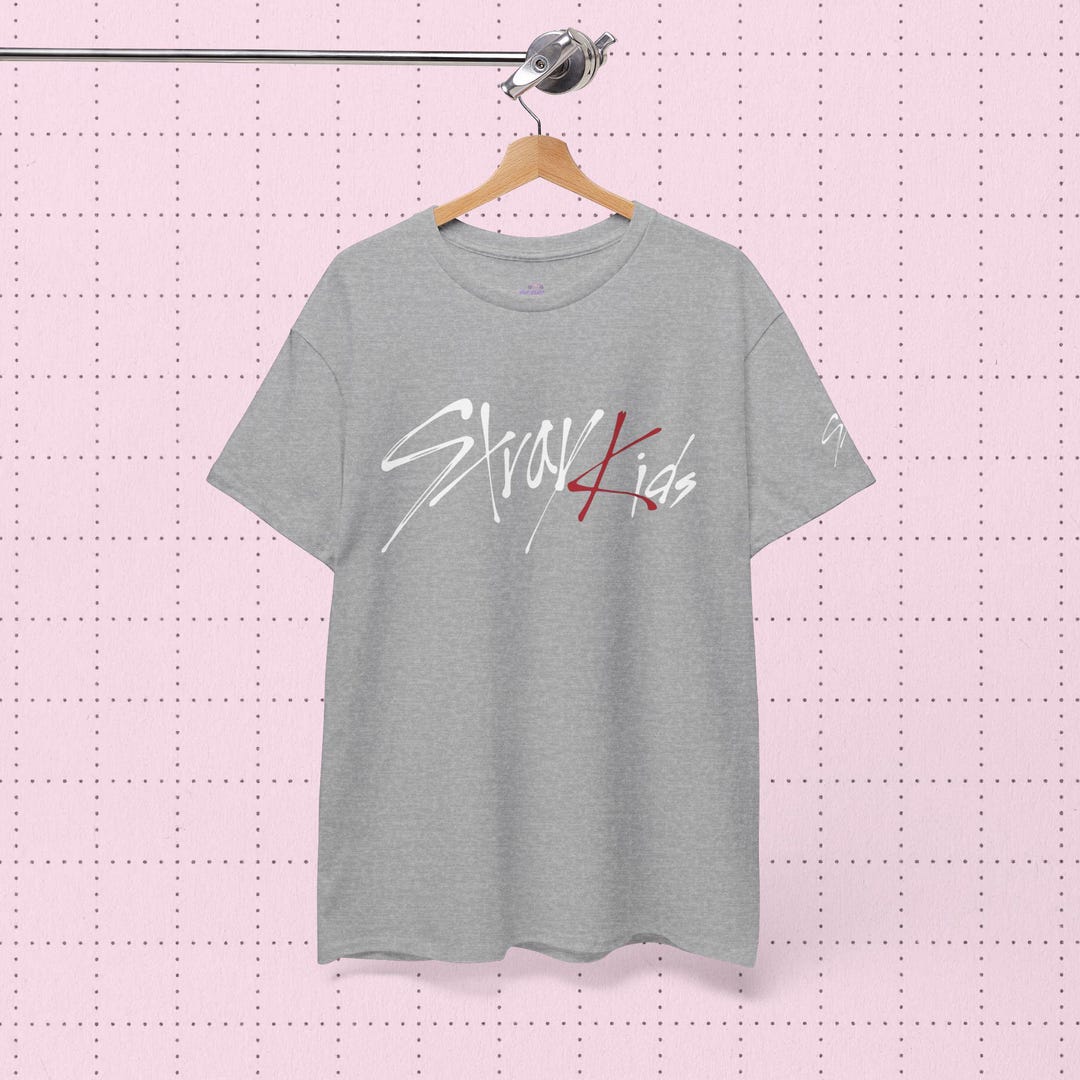 Stray Kids T-shirt – SKZ Logo Tee With Member Names, Stay Sleeve Print ...