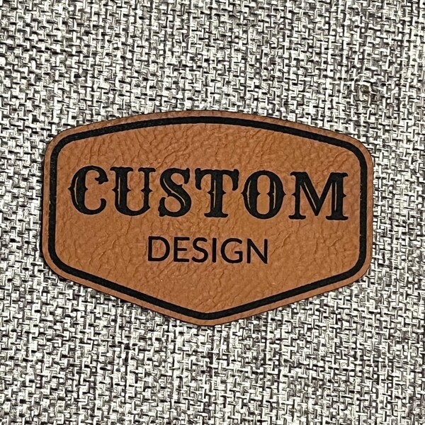 Custom Laser Leatherette Patch - Etsy