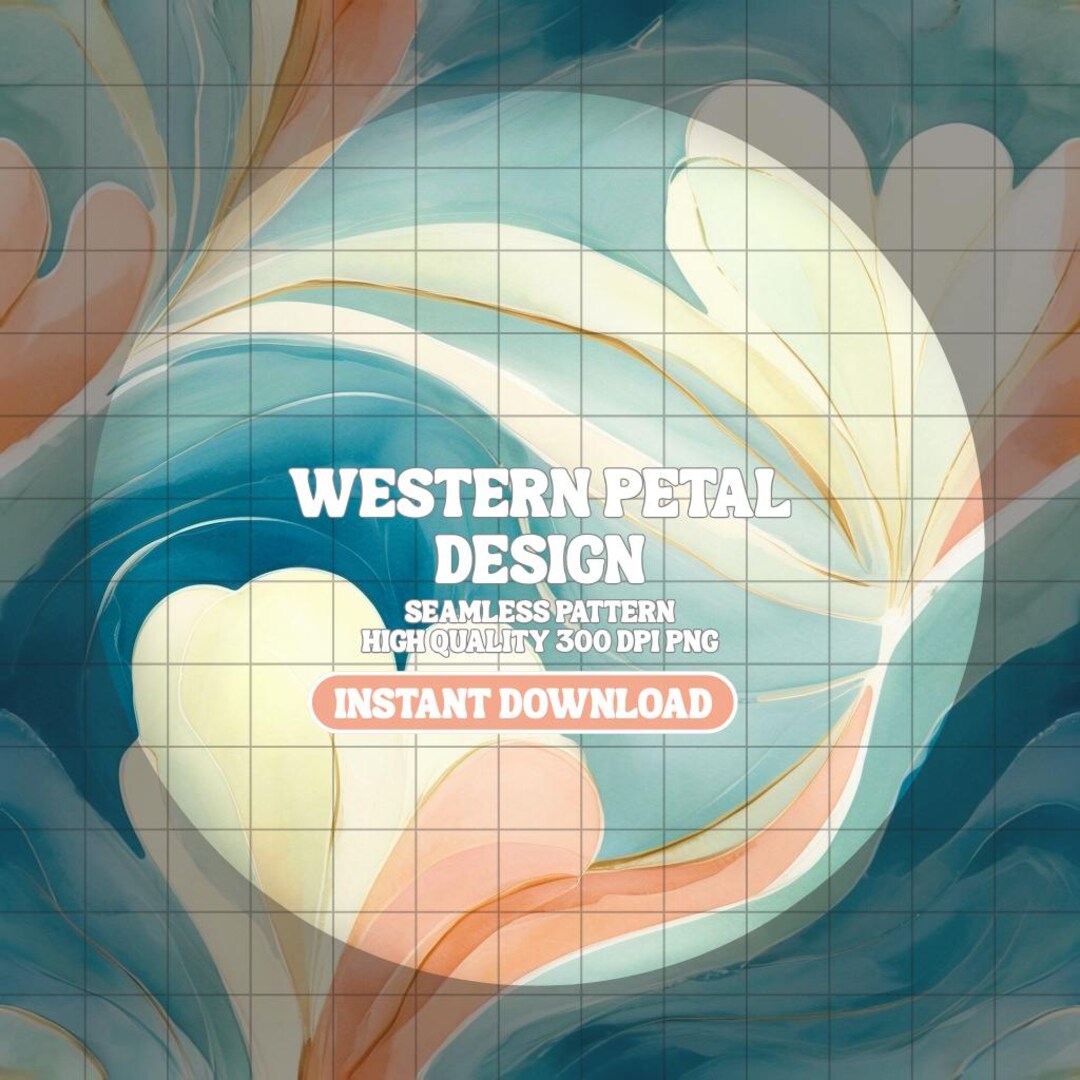 Watercolor Pink and Teal Seamless Pattern | 300 DPI PNG Download for ...