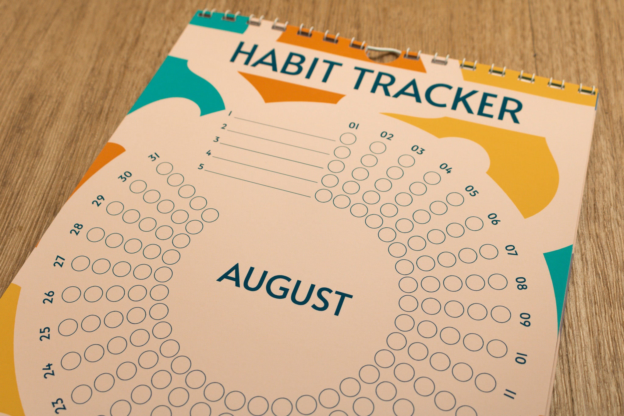 12-month Modern Habit Tracker With Journal Prompts A4 A5 & - Etsy