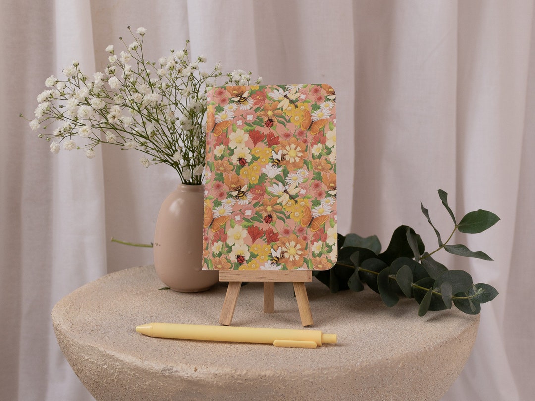 A6 Handmade Notebook With Spring Meadow Design | 40-page Soft Cover ...