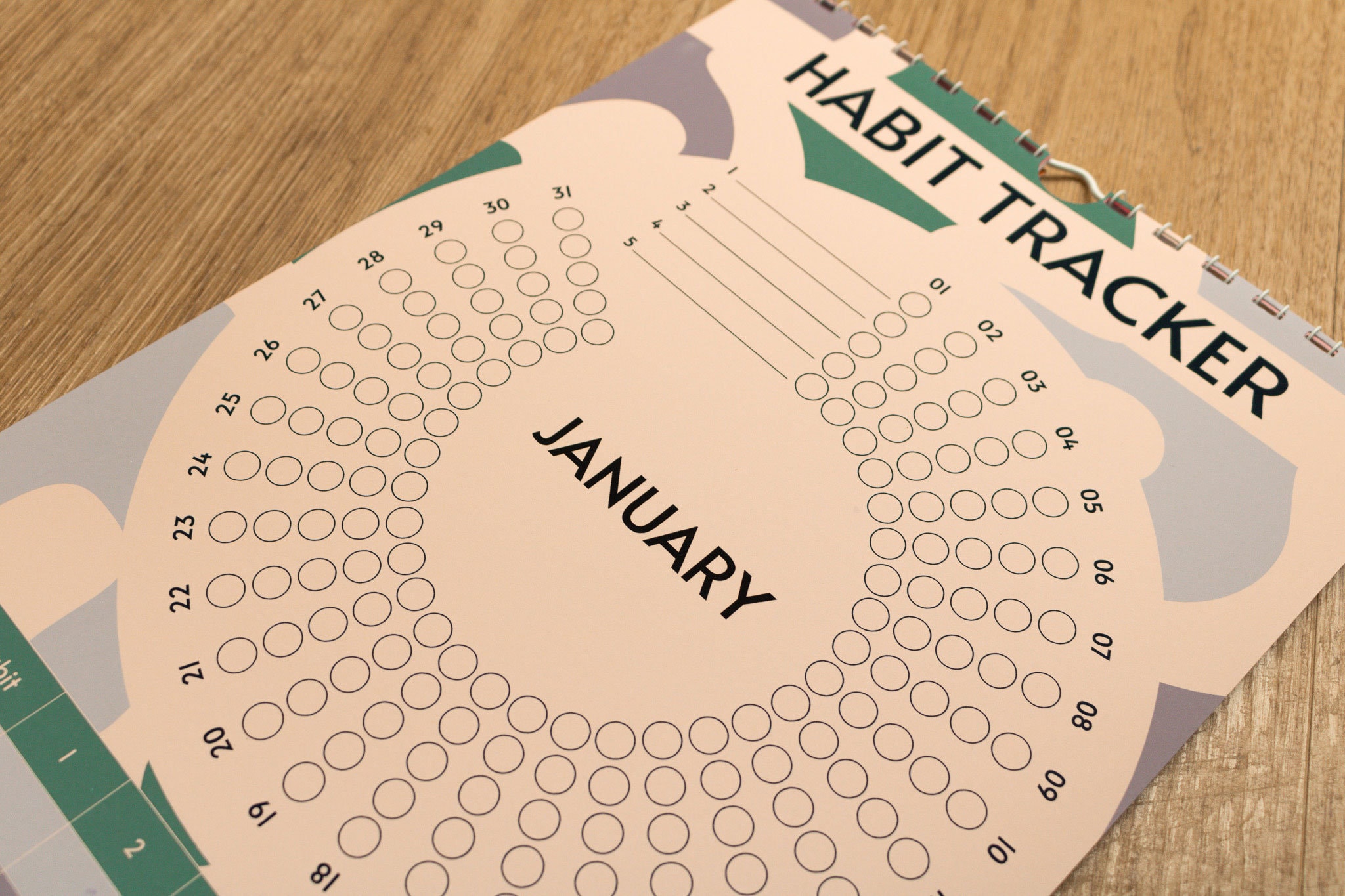 12-month Modern Habit Tracker With Journal Prompts A4 A5 & - Etsy