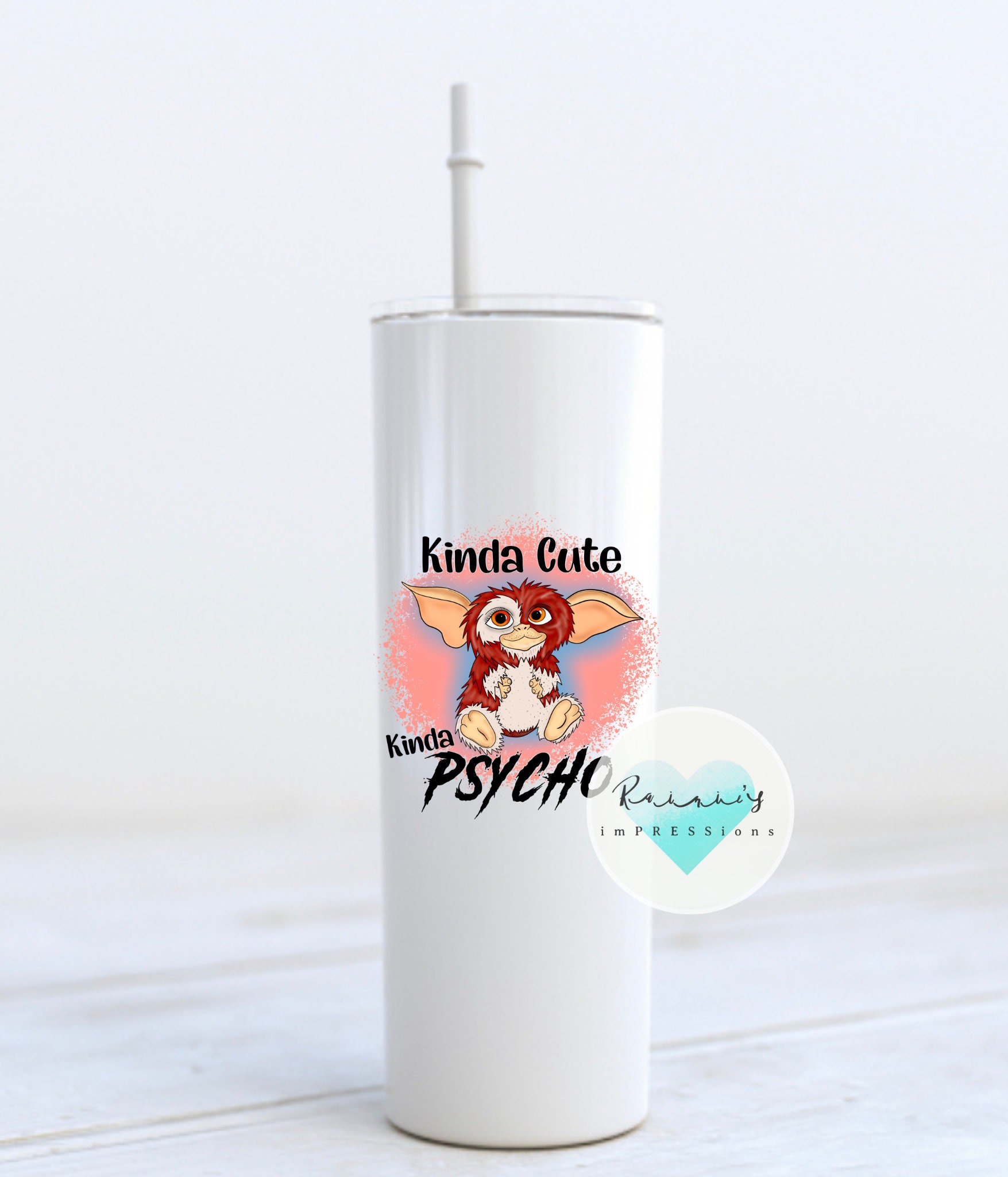 Kinda Cute Kinda Psycho SUBLIMATION TRANSFER Ready to Press Sublimation Ready to Press Transfer ...