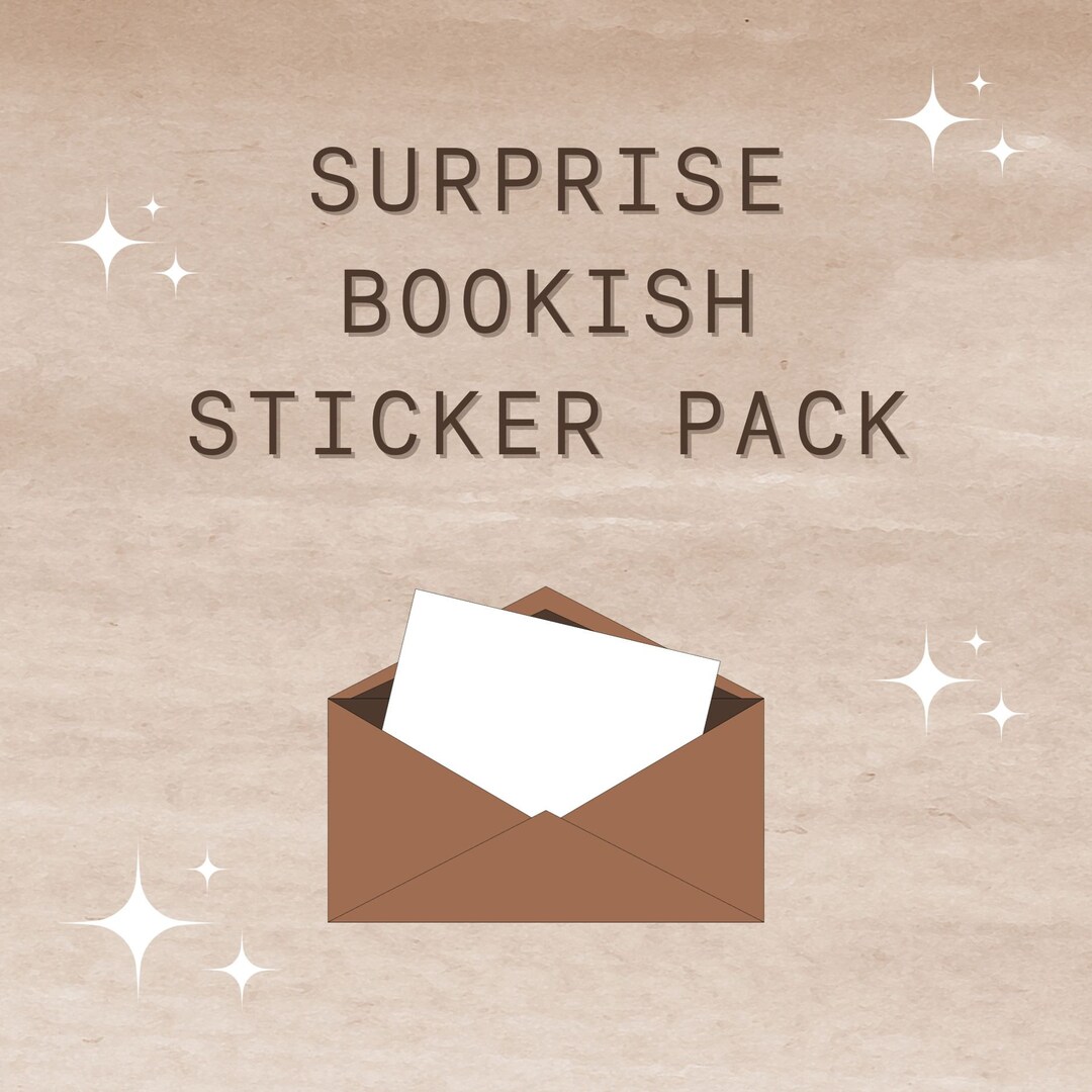 Bookish Surprise Sticker Pack Vinyl Stickers Mystery Sticker Pack Gift ...