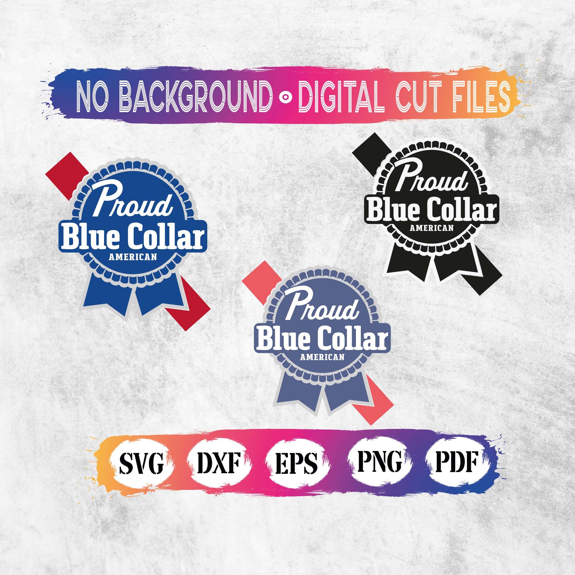 Proud Blue Collar American SVG Svg Cut File Instant - Etsy