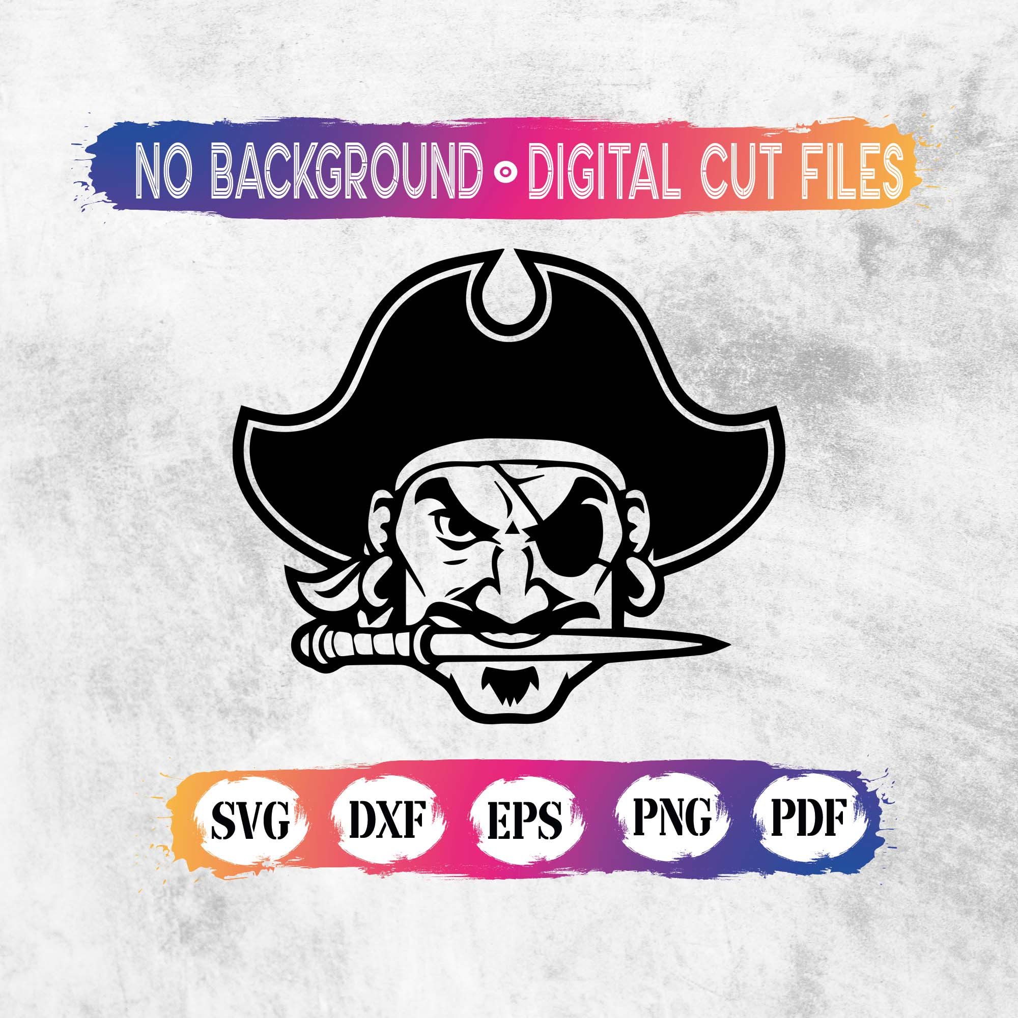 Pirate SVG Pirate Silhouette SVG Pirate School Mascot - Etsy