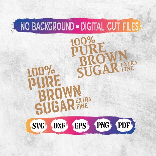 Brown Sugar Svg - Etsy